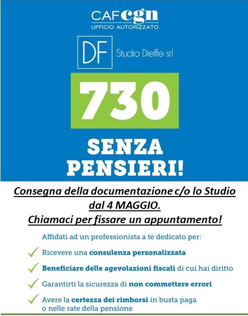 730/2020 REDDITI 2019 % STUDIO DIEFFE Srl